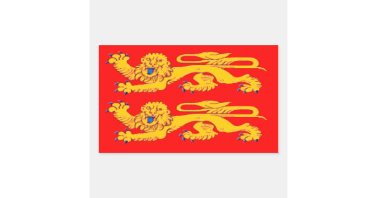 Normandy (France) Flag Rectangular Sticker | Zazzle