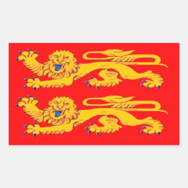 Normandy (France) Flag Rectangular Sticker | Zazzle