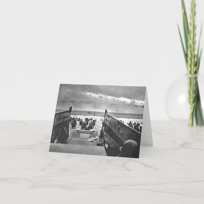 Normandy Invasion at D-Day - 1944 Card | Zazzle.com