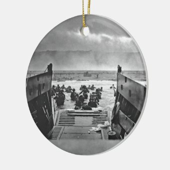 Normandy Invasion at D-Day - 1944 Ceramic Ornament | Zazzle
