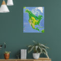 North America Land Use Map Poster | Zazzle