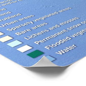 North America Land Use Map Poster | Zazzle