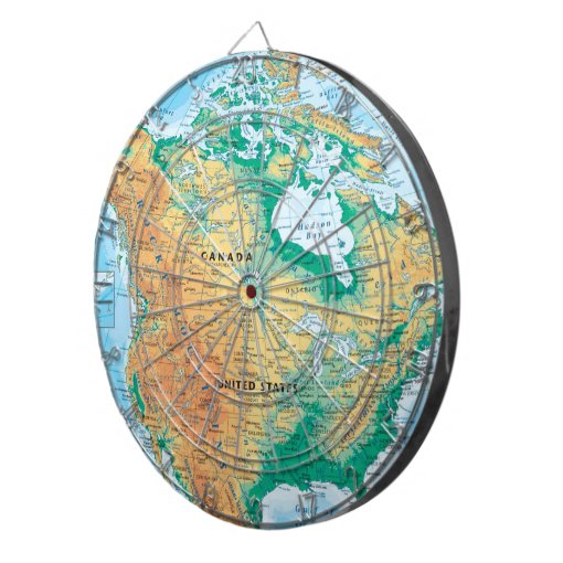 North America Map Dartboard | Zazzle
