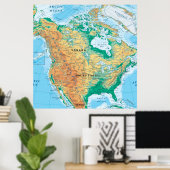 North America Map Poster | Zazzle