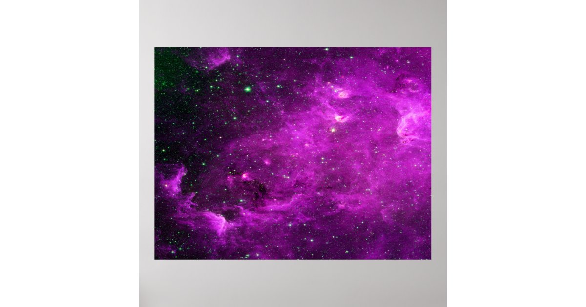 North America Nebula Infrared Purple Value Poster | Zazzle