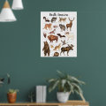 North American Animals | Education Classroom Poster | Zazzle