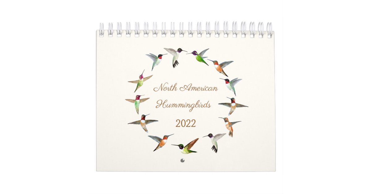 North American Hummingbirds Calendar | Zazzle