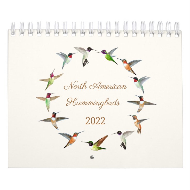 North American Hummingbirds Calendar | Zazzle