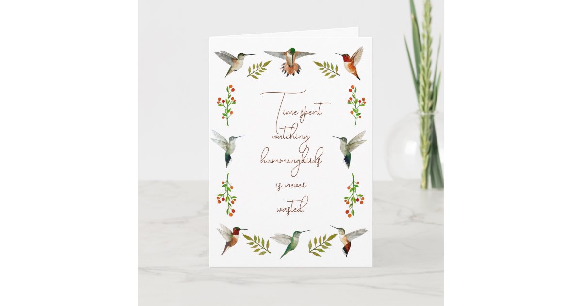 North American Hummingbirds Card | Zazzle