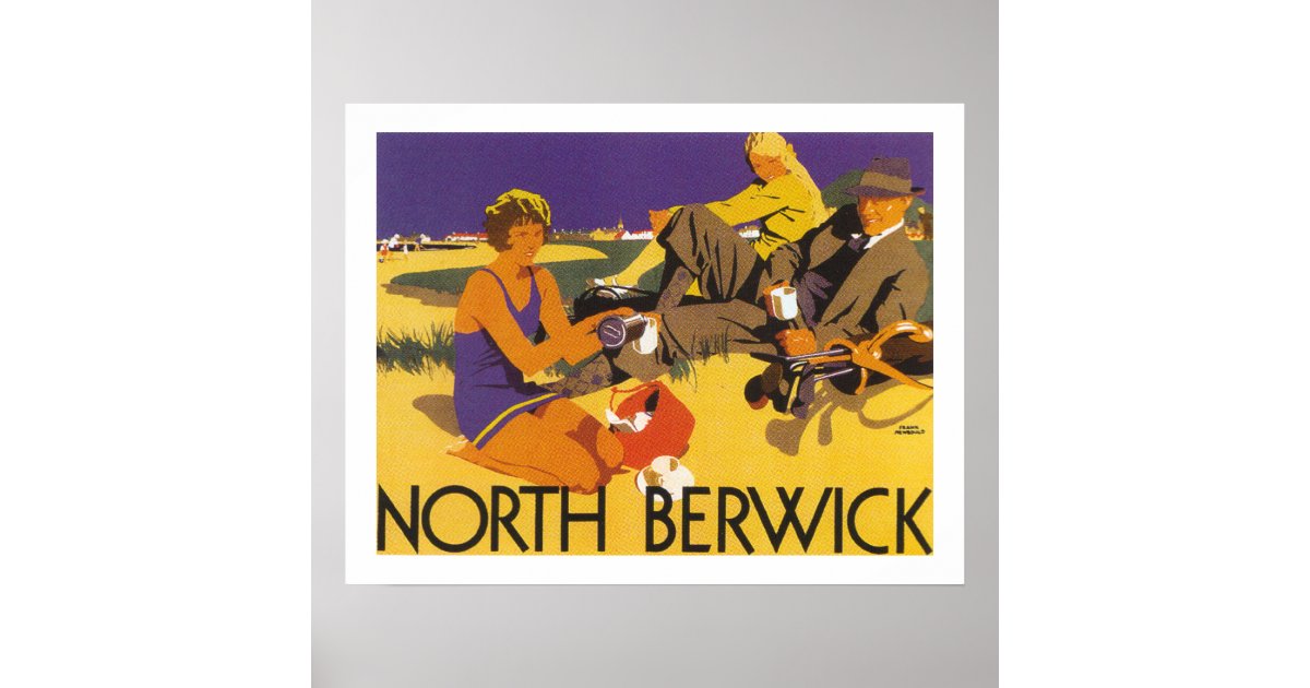 North Berwick (white) Poster | Zazzle