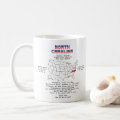 North Carolina American state on a map and details Coffee Mug | Zazzle
