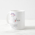 North Carolina American state on a map and details Coffee Mug | Zazzle