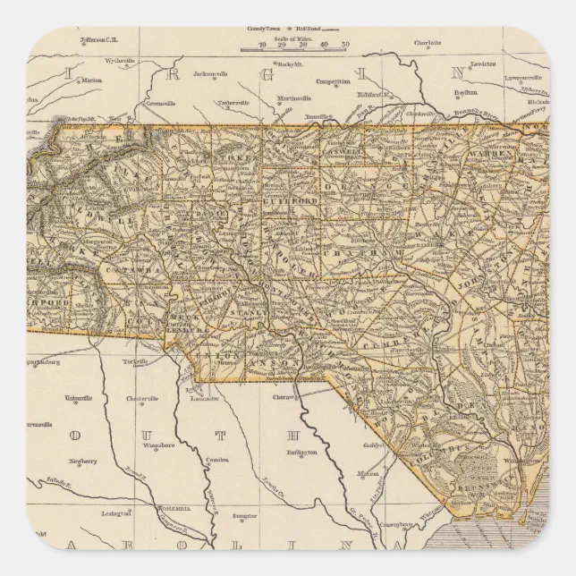 Atlas map of north carolina