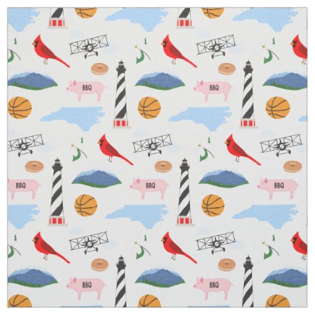 North Carolina State Tartan Fabric | Zazzle