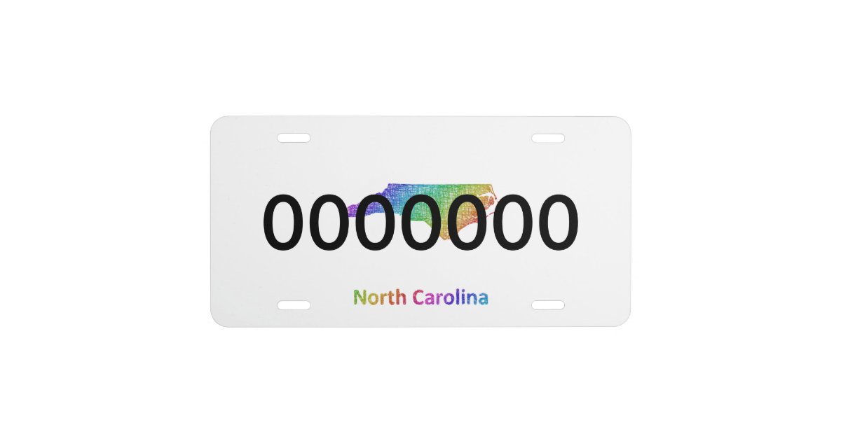 North Carolina License Plate | Zazzle