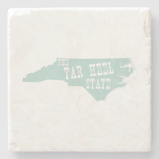 North Carolina Nickname Tar Heel State Stone Coaster | Zazzle