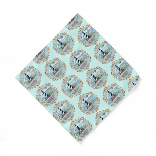 North Carolina Shells Lighthouse Bandana | Zazzle