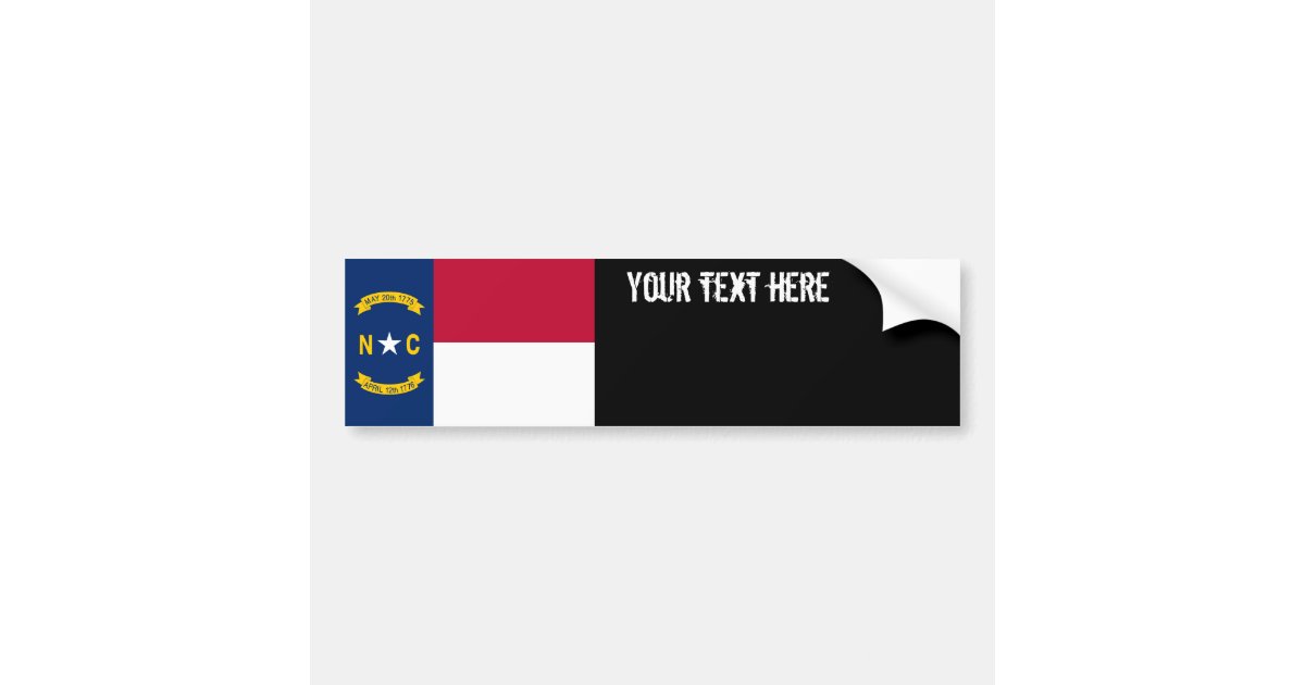 North Carolina State Flag Bumper Sticker | Zazzle
