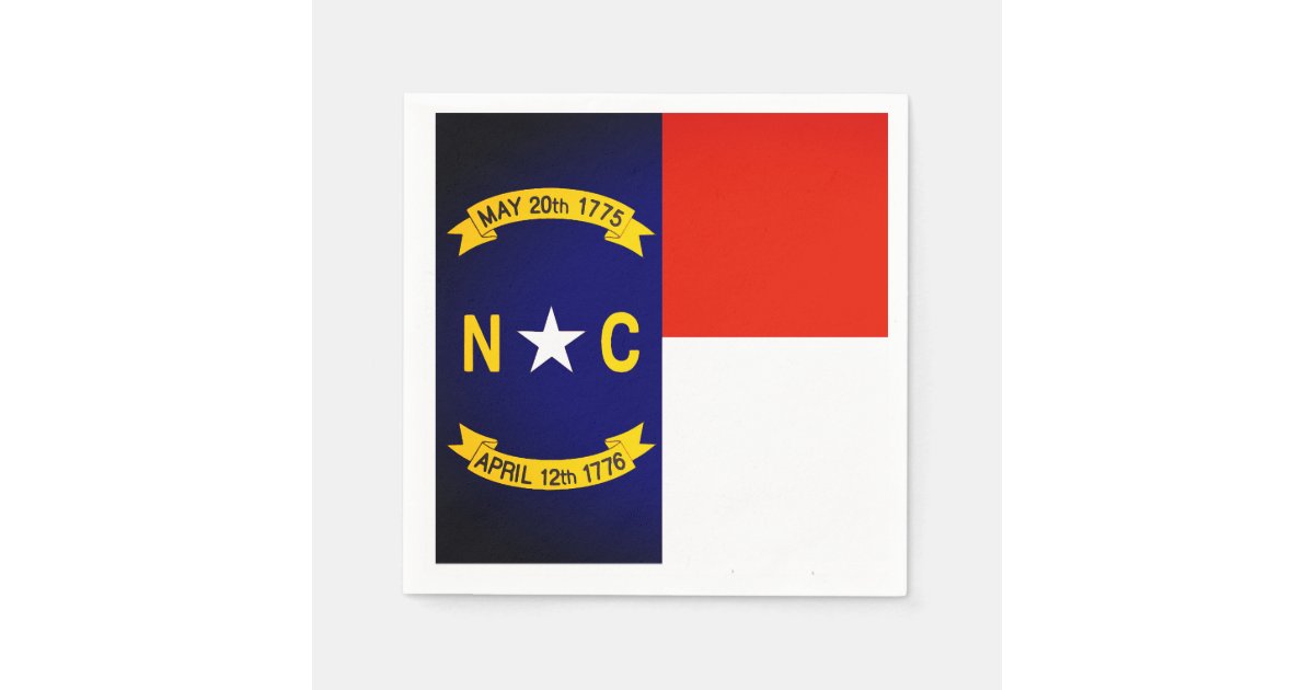 North Carolina State Flag Paper Party Napkins | Zazzle