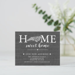 NORTH CAROLINA State Moving Announcement Post Card | Zazzle