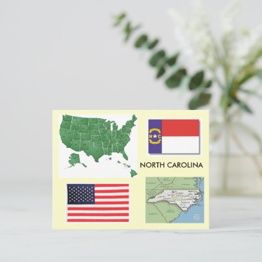 North Carolina, USA Postcard | Zazzle
