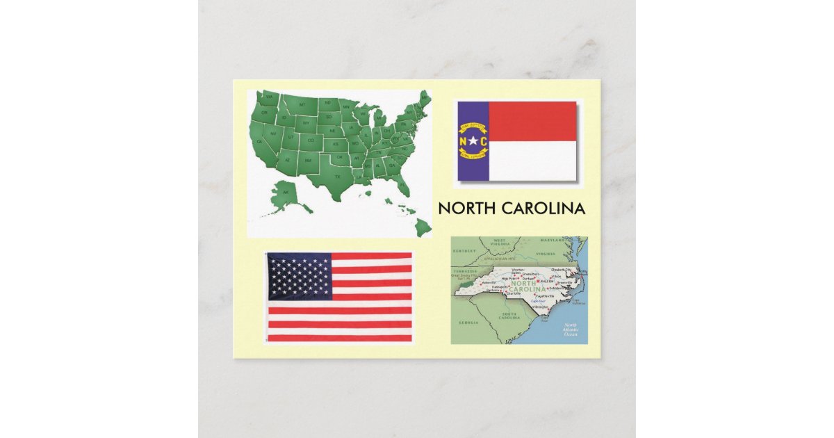 North Carolina, USA Postcard | Zazzle