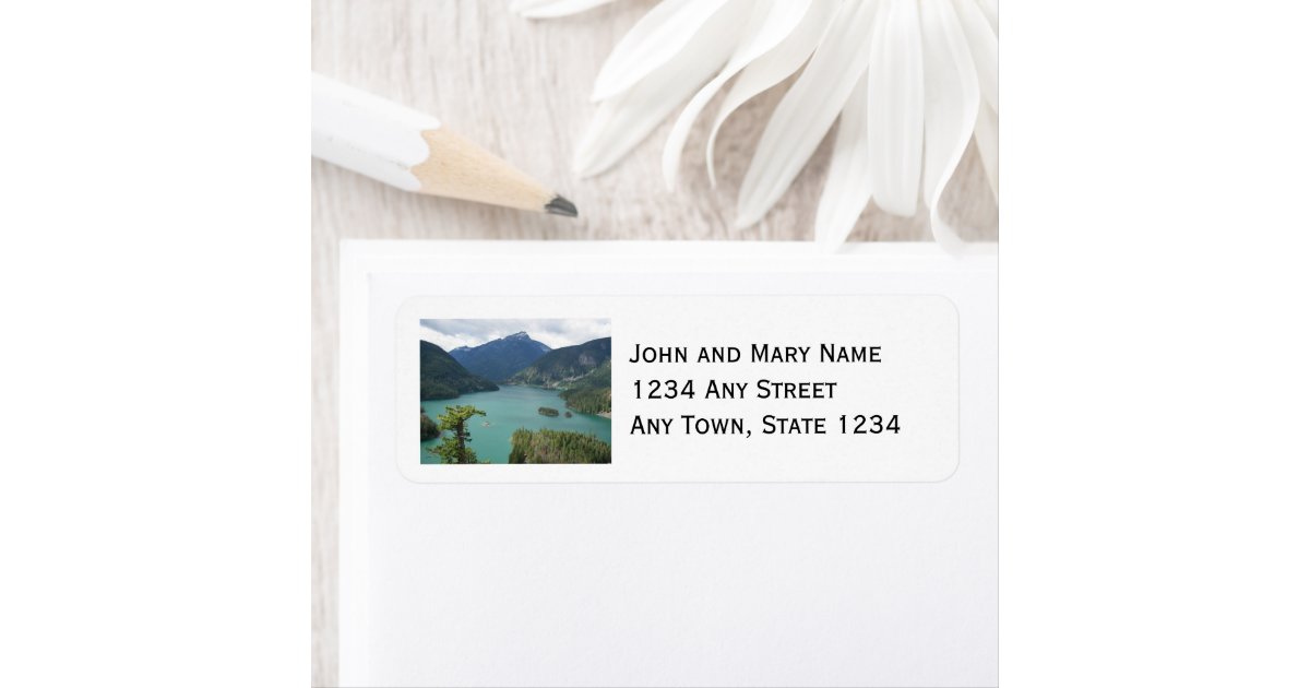 North Cascades National Park Return Address Label | Zazzle