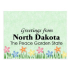 North Dakota State Map Postcard | Zazzle.com