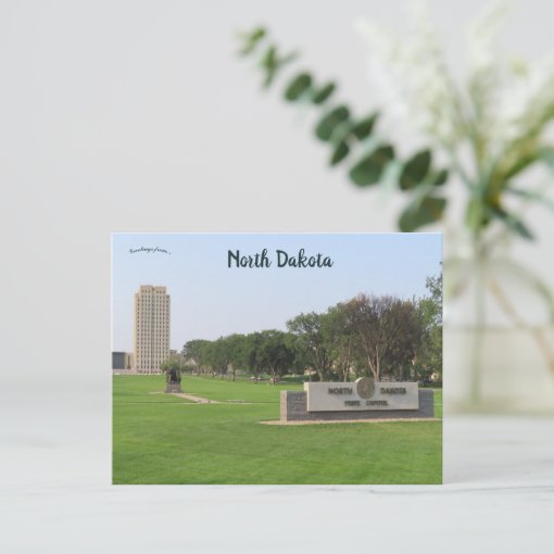 North Dakota State Capitol Bismarck North Dakota Postcard | Zazzle