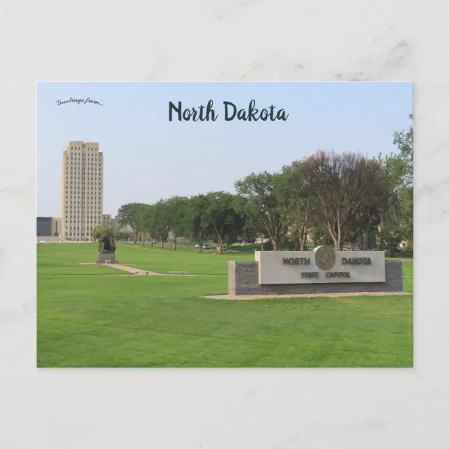 North Dakota State Capitol Bismarck North Dakota Postcard | Zazzle