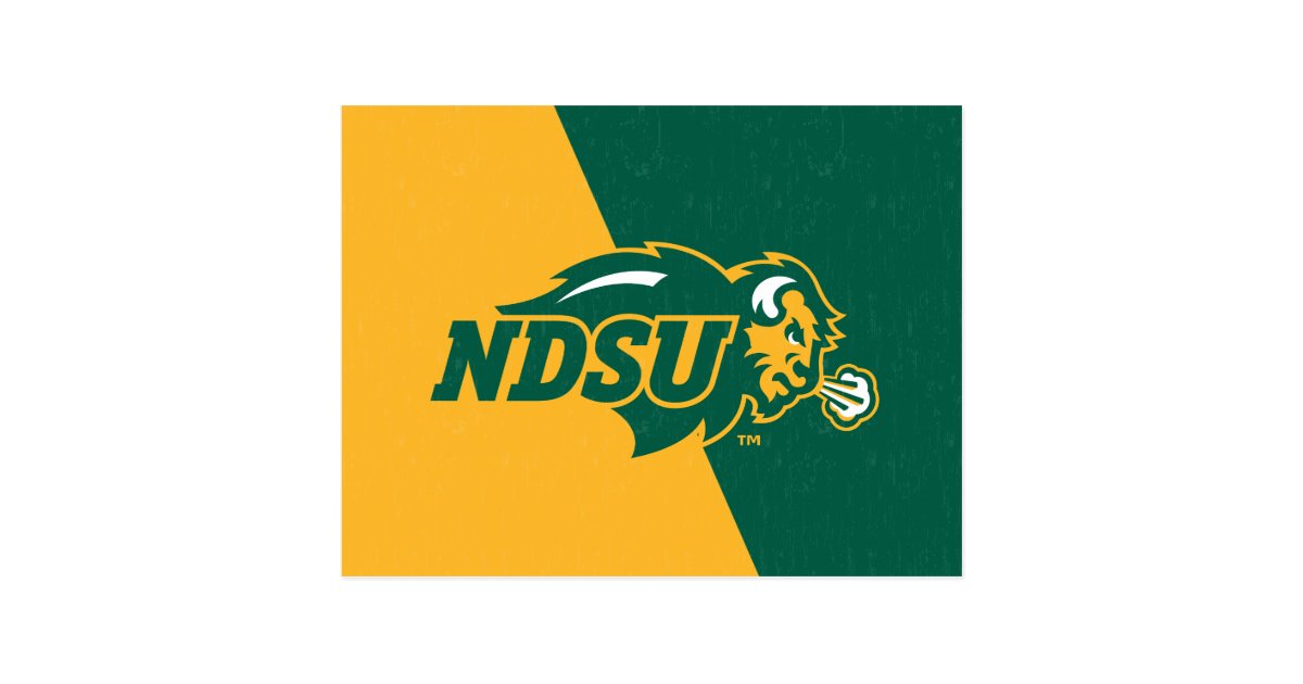 North Dakota State Color Block Distressed Postcard | Zazzle.com