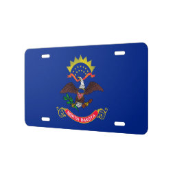North Dakota State Flag Design License Plate | Zazzle