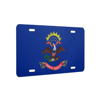 North Dakota State Flag Design License Plate | Zazzle