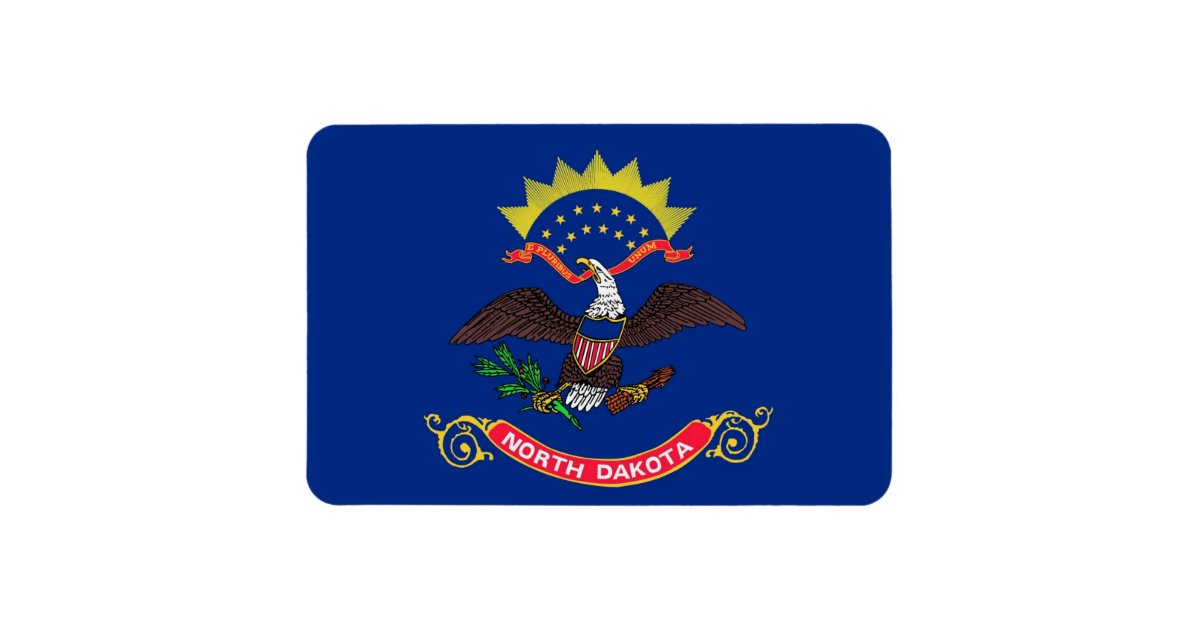 North Dakota state flag Magnet | Zazzle