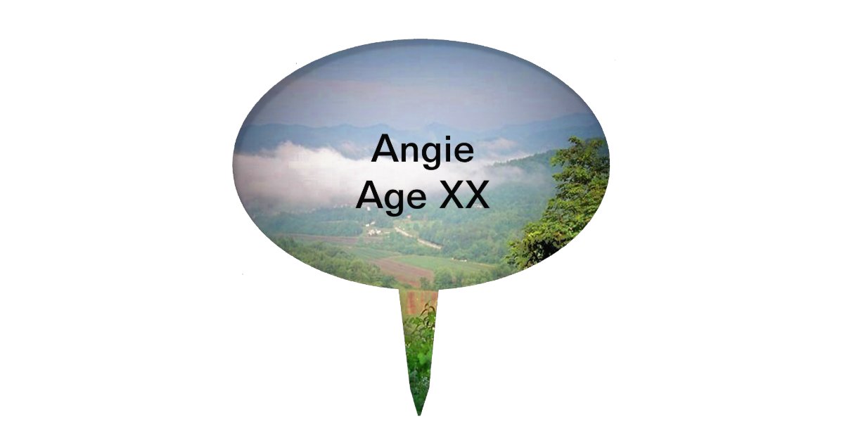 North Georgia Mountains, USA Cake Topper | Zazzle