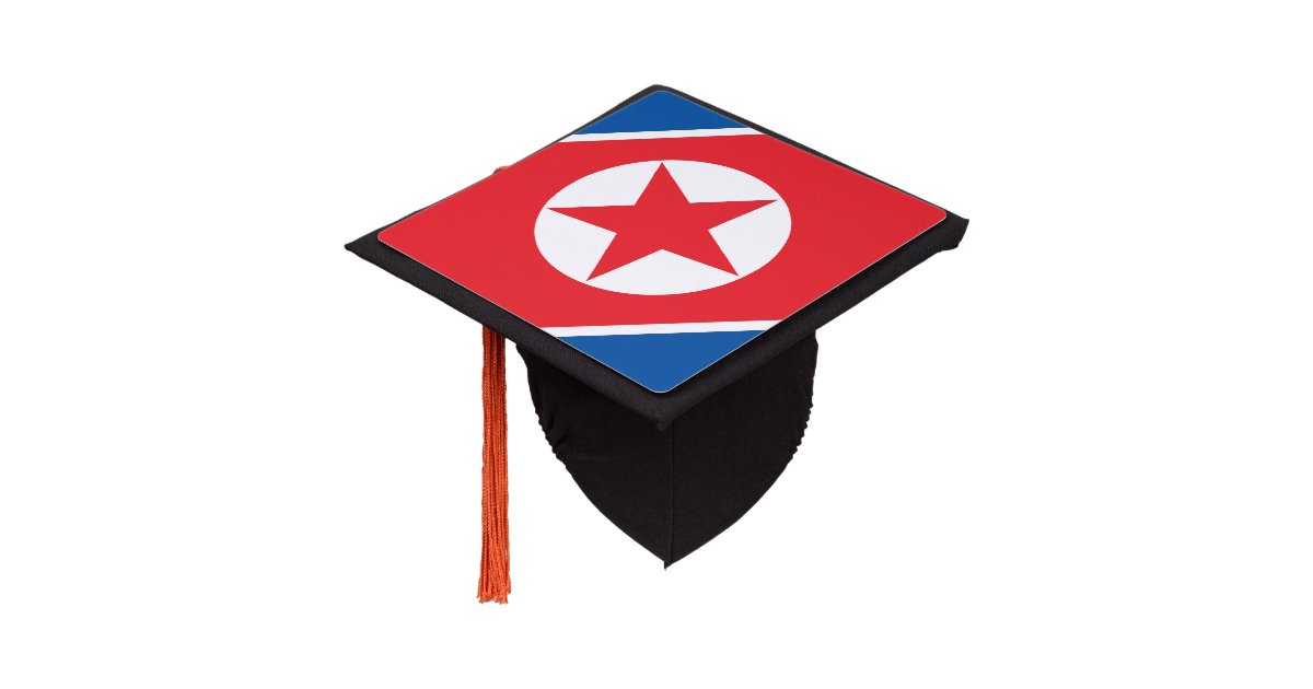North Korea Flag Graduation Cap Topper | Zazzle