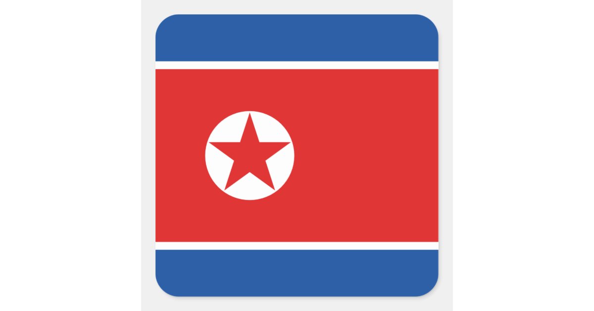 North Korea Flag Sticker | Zazzle