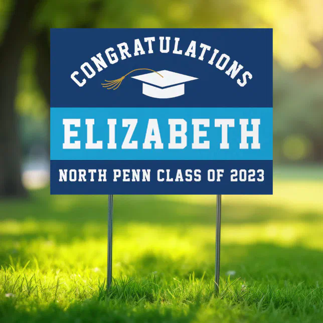North Penn HS Custom Graduation Yard Sign | Zazzle