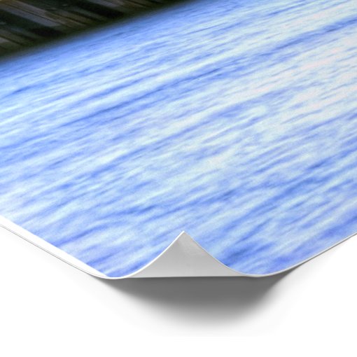 North Pier Lighthouse with Tall Ship Poster | Zazzle