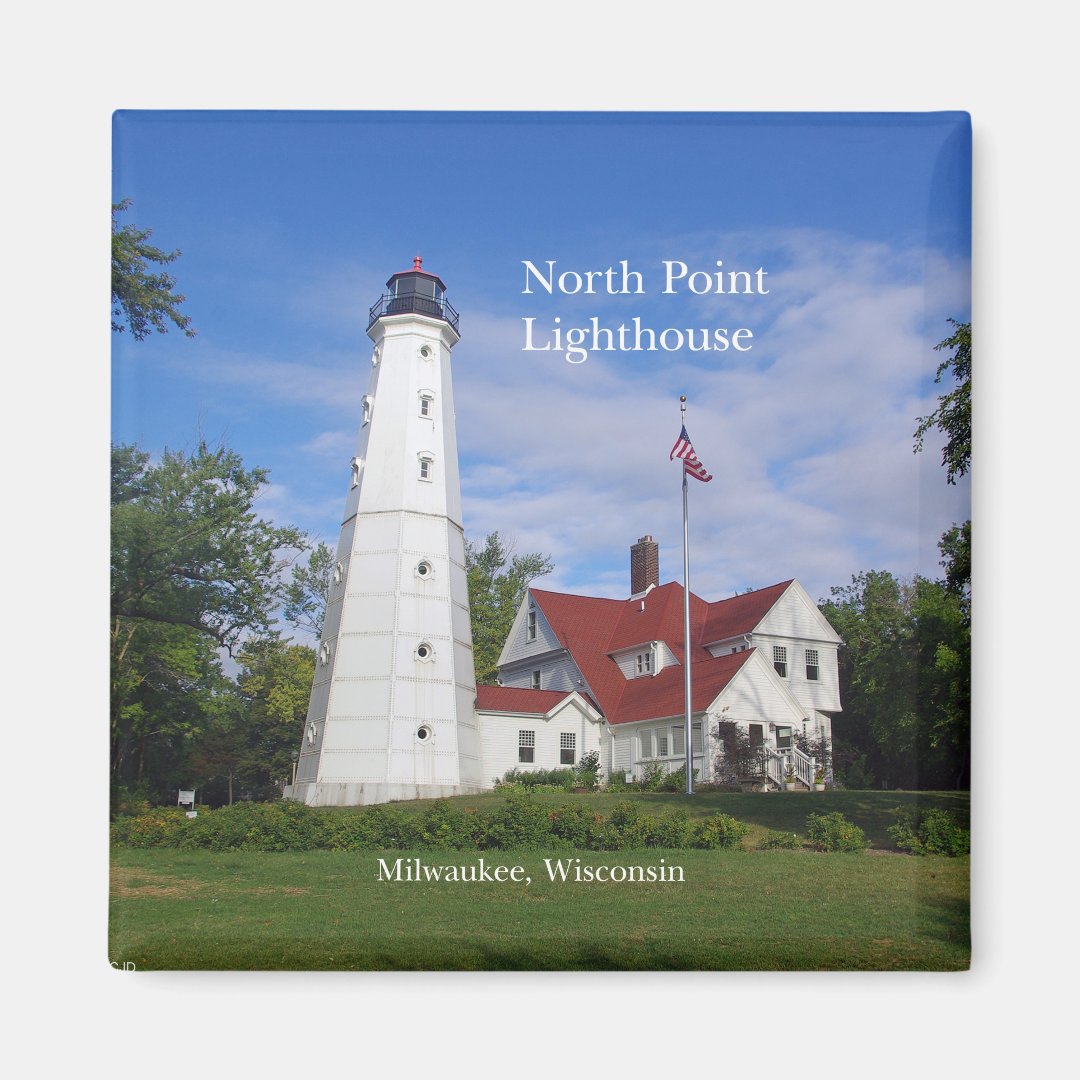 North Point Lighthouse magnet | Zazzle