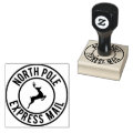 North Pole Express Mail Reindeer Delivery Stamp | Zazzle