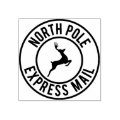 North Pole Express Mail Reindeer Delivery Stamp | Zazzle