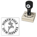 North Pole Express Mail Reindeer Rubber Stamp | Zazzle