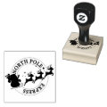 North Pole Express Santa & Reindeer Rubber Stamp | Zazzle