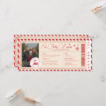 North Pole Express Train Ticket Christmas Party Invitation | Zazzle