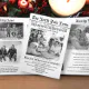North Pole News Christmas Newspaper Personalized Tri-Fold Holiday Card ...