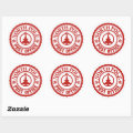 North Pole Post Office Classic Round Sticker | Zazzle