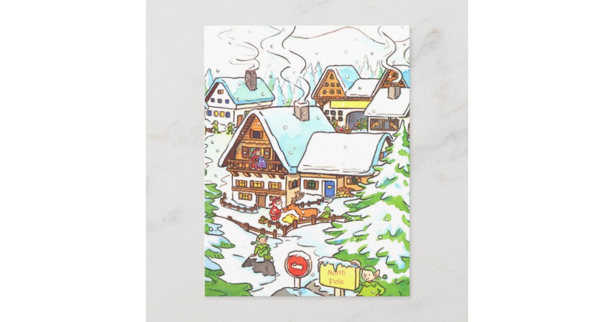 North Pole Postcard | Zazzle