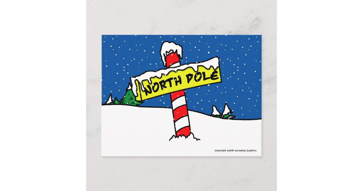 North Pole Postcard | Zazzle
