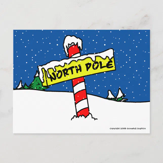 North Pole Postcard | Zazzle